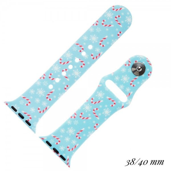 Candy Cane Silicone Smartwatch Band – Quaintbox